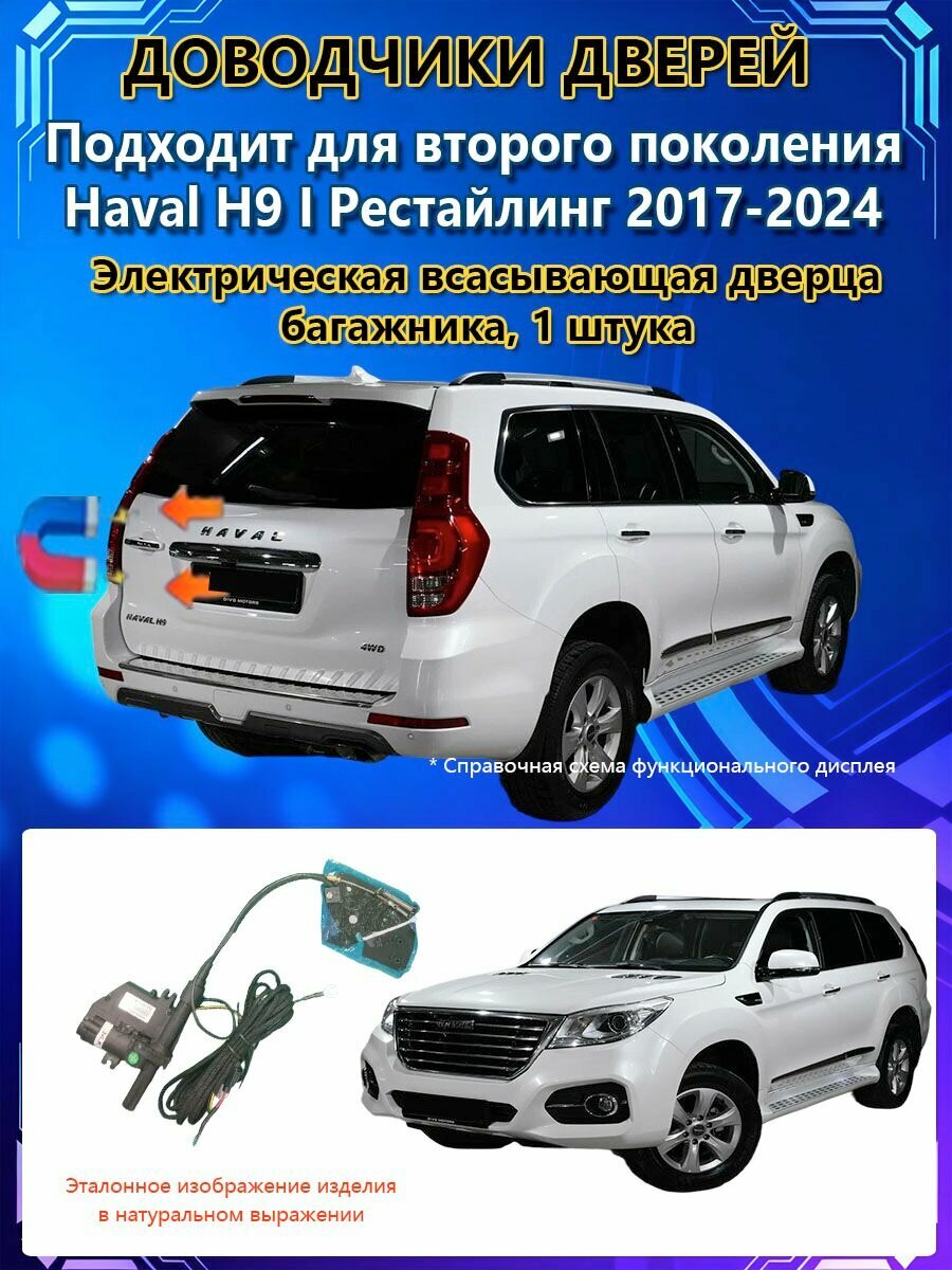 Доводчики дверей Haval H9 I Рестайлинг (2017-2024) , Дверь багажника Доводчик двери автомобиля (Гарантия 2 года)