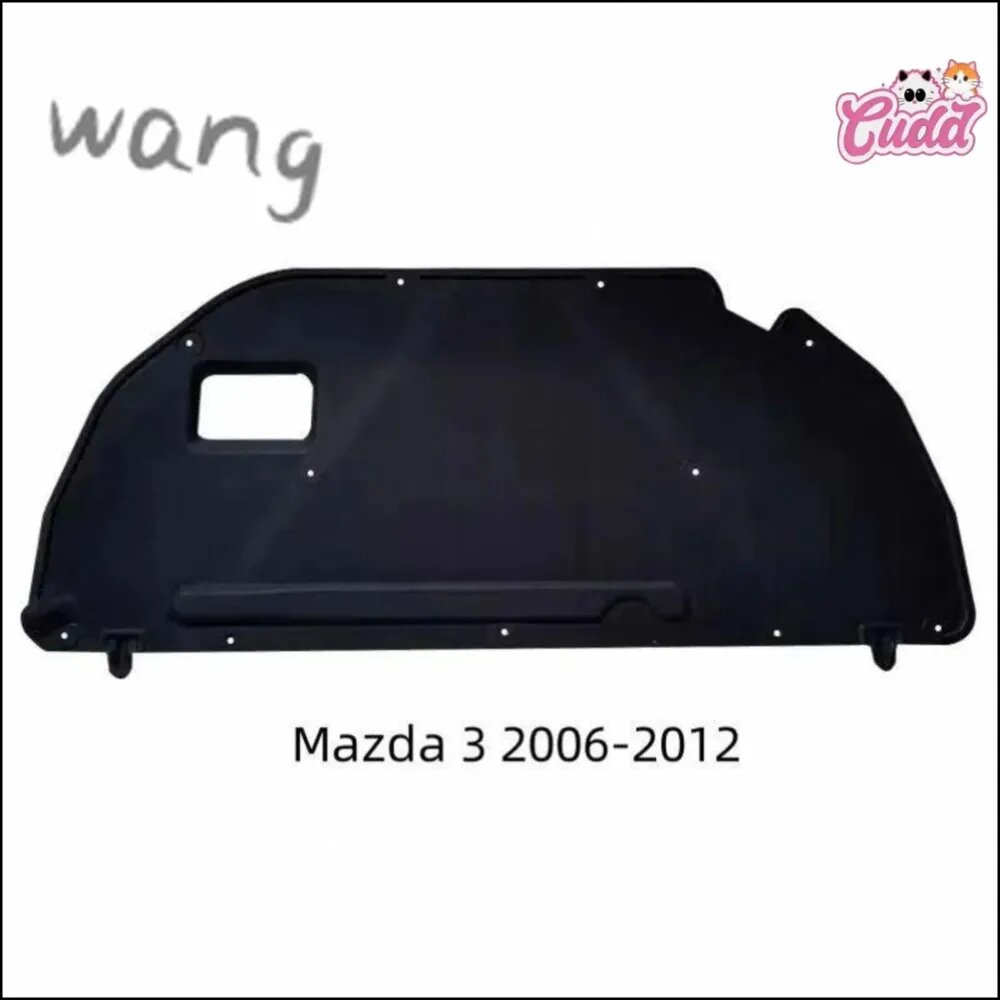 Шумоизоляция для Mazda 3 2006-2012, 1 шт. Материал: полимерный композит, цвет: черный