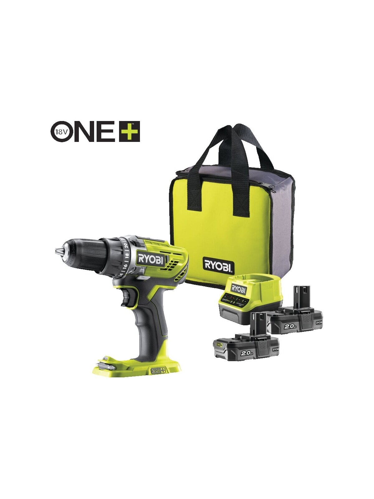 Дрель-шуруповерт Ryobi ONE+ R18DD3-220S 5133003348