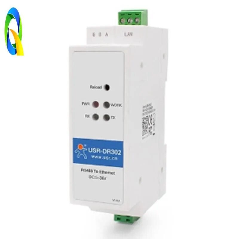 (P N S G) -DR302 Din Rail Serial RS485 to Ethernet Модуль IP-сервера Преобразователь Modbus RTU в