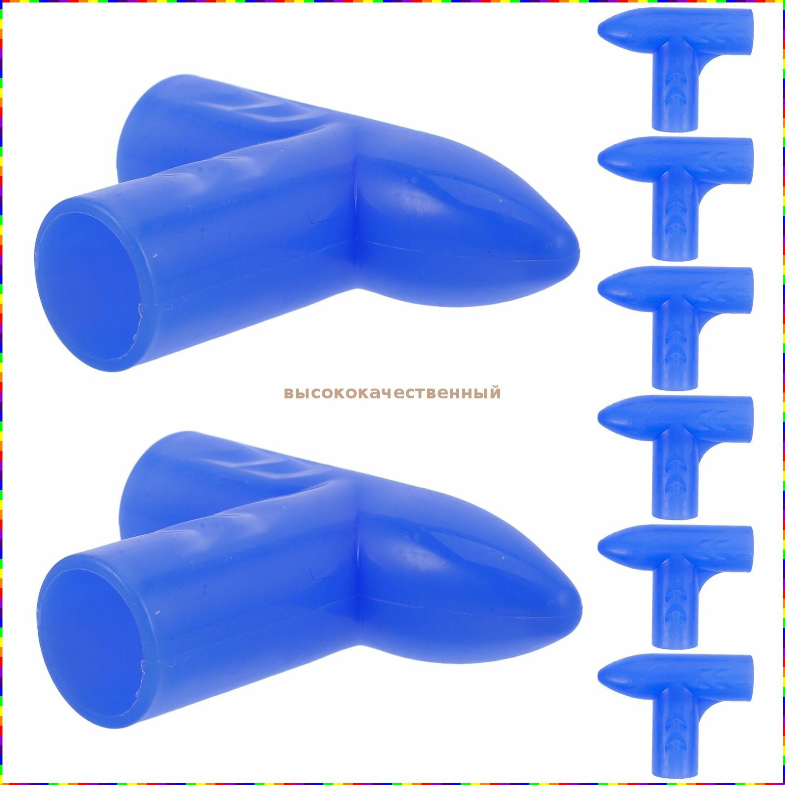 Пластиковые зажимы для сушки одежды, 8 шт, синие, 7,8 6,0 2,2 см, легко устанавливаются