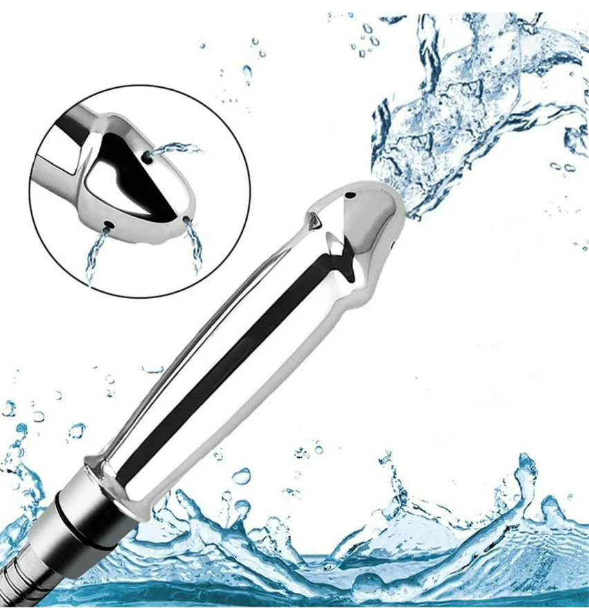 Насадка для душа, в форме пениса, подготовка к анальному сексу, клизма для анала