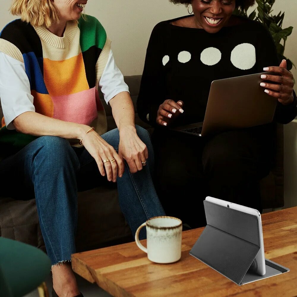 Чёрный компьютерный защитный чехол из искусственной кожи для планшета 9-11 дюймов