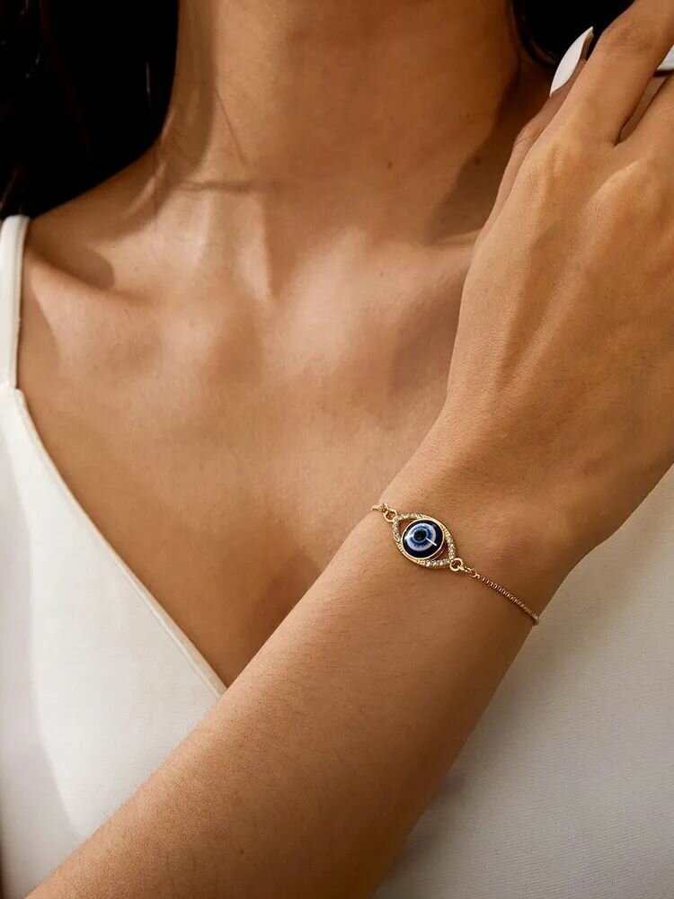 Браслет оберег от сглаза Глаз Фатимы Талисман защиты и удачи