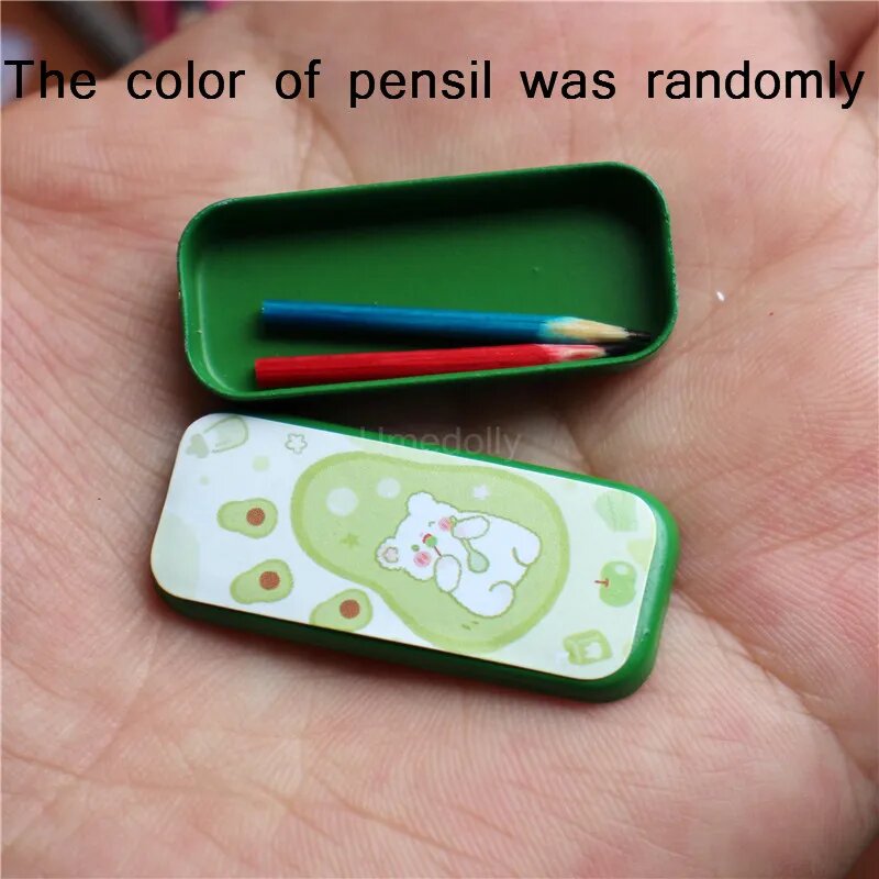 Миниатюрный набор канцелярии 1:12, цвет: 1pcs case d