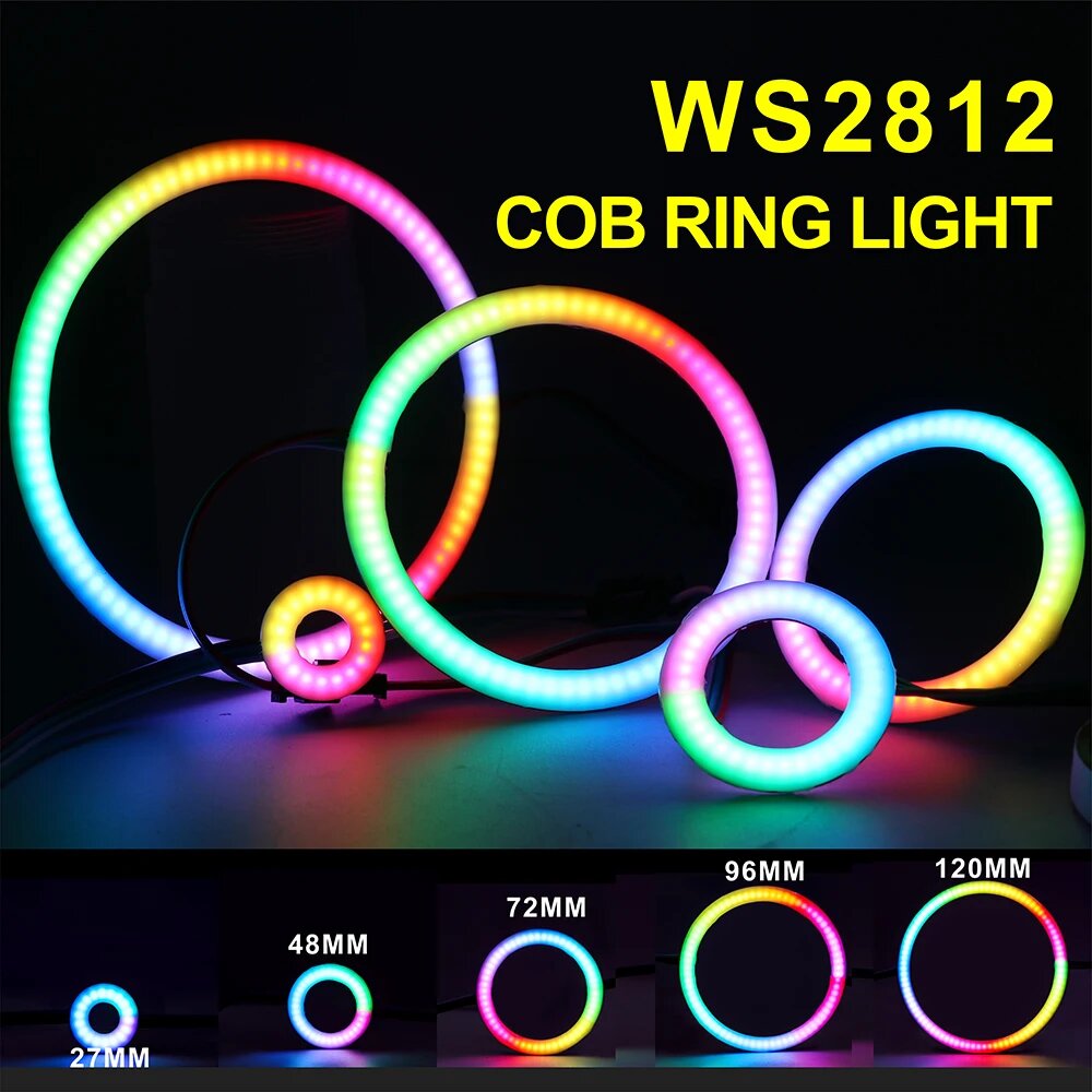 Светодиодная лента WS2812B RGB, 18 LED, 1pcs