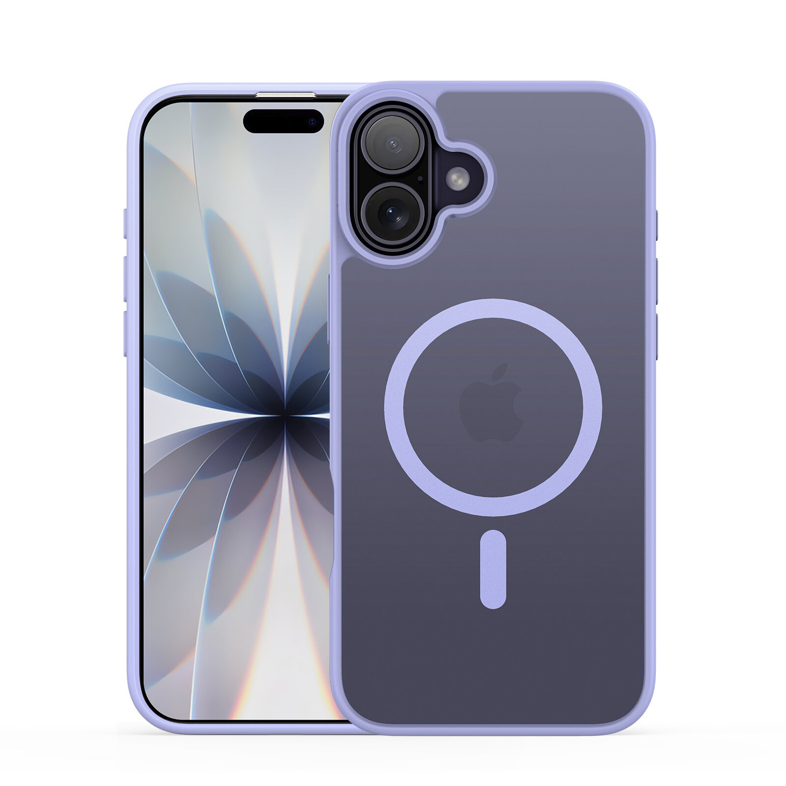 Матовый защитный чехол светло-фиолетового цвета с MagSafe для iPhone 17, серия Yind Series от Dux Ducis