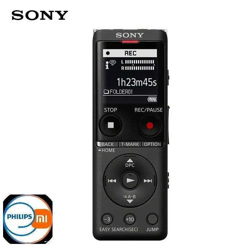 Sony Студийный комплект для звукозаписи для конференций ICD-UX575F 16 ГБ, серый