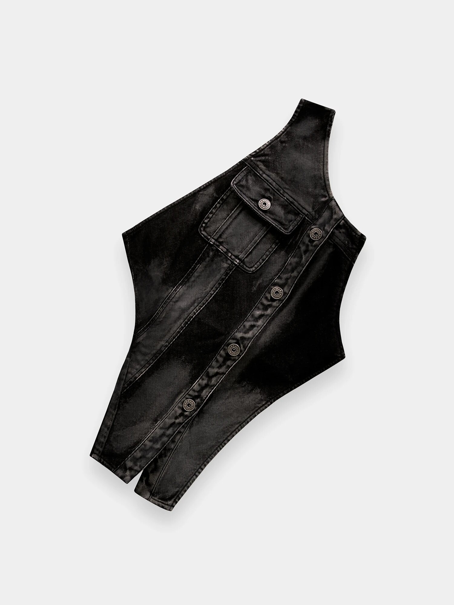 Топ Asymmetric Denim