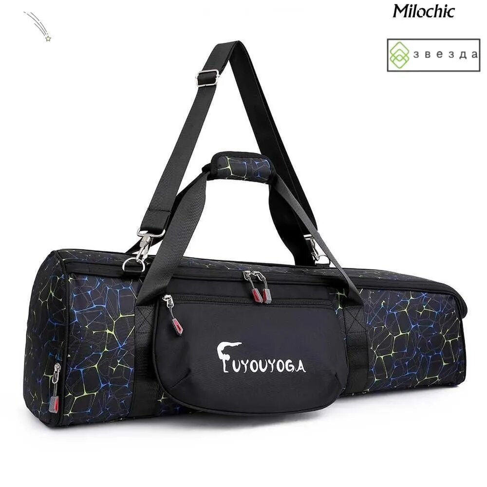 Чехол для спортивного инвентаря FUYOUYOGA Черный 71x25x20 см для коврика для йоги