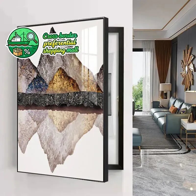 Восточная панель для электрощита, 50х70см, боковое открывание, бесследный монтаж