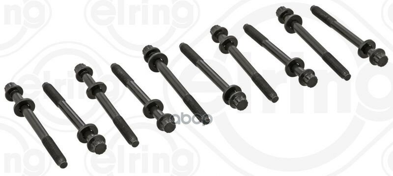 К-кт болтов ГБЦ! 10шт Mitsubishi Lancer/Colt 1.3/1.6 12V/16V 96> Elring арт. 004260