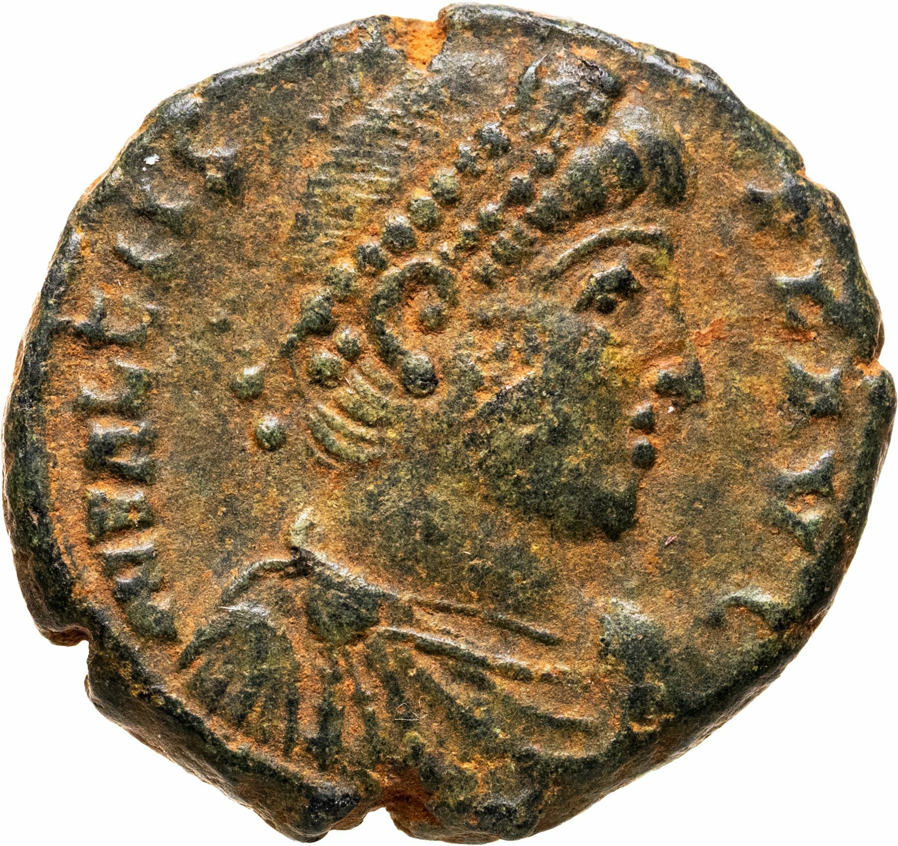 Римская империя, Валент, 364-378 годы, Нуммий , Медь, в сохранности VF-XF