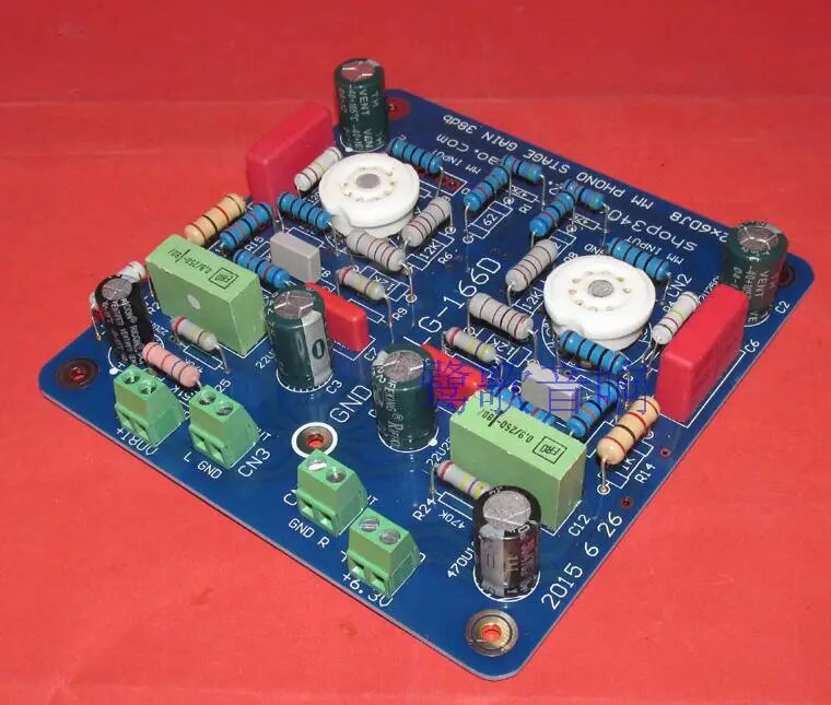 Ламповый усилитель LG166C 6DJ8 фонокорректор MM и MC