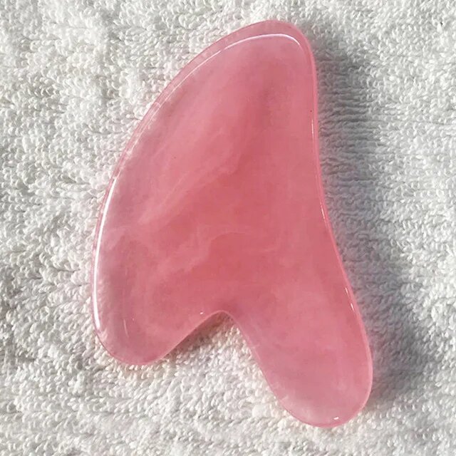 Розовый скребок Гуа Ша сердце Pink-C
