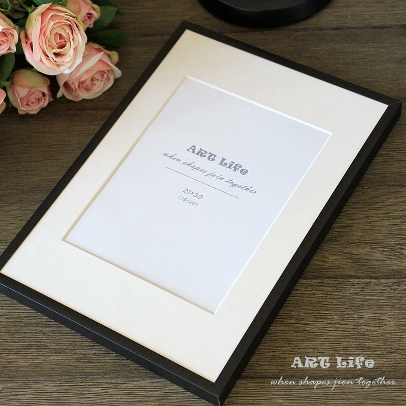 Современный алюминиевый рамка для фото A4 с черным акриловым стеклом, 12x12 дюймов, минималистичный дизайн для