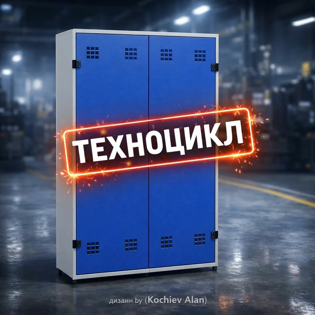 Шкаф металлический для СИЗ усиленный на 20 противогазов PROTECTING-20 1500х900х400 мм техноцикл