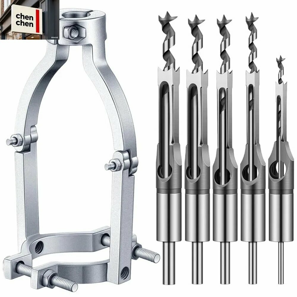 Адаптер и набор сверл для квадратных отверстий