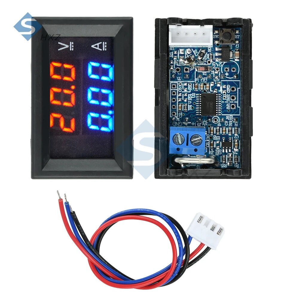 Aideepen Вольтметр Амперометр Двойной Дисплей 0-300В 10A