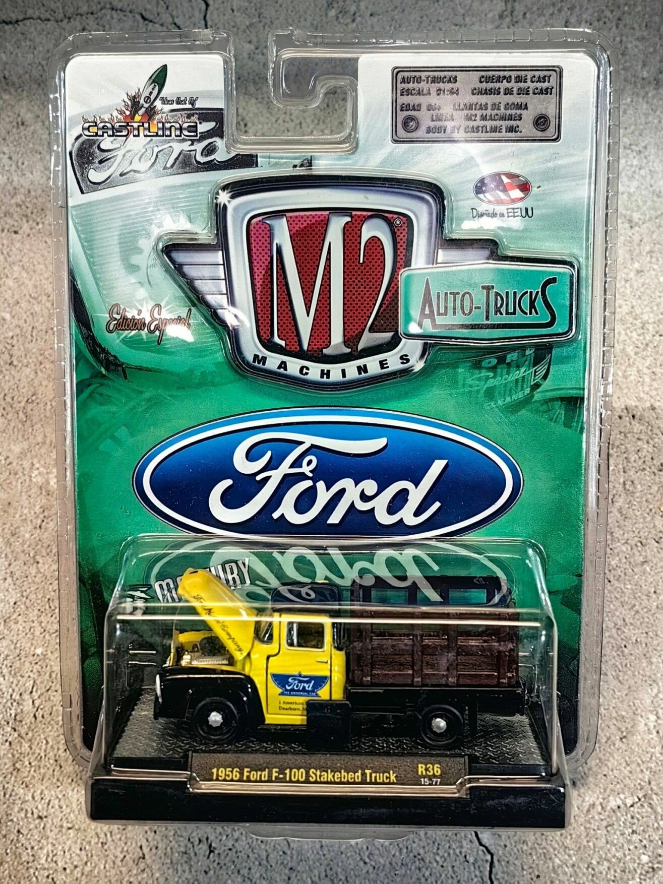 Машинка M2 Machines 1/64 1957 Dodge C0E L600 Ford C600 Chevrolet Studebaker Tow Truck Die-cast Alloy Car Model Collection Gift