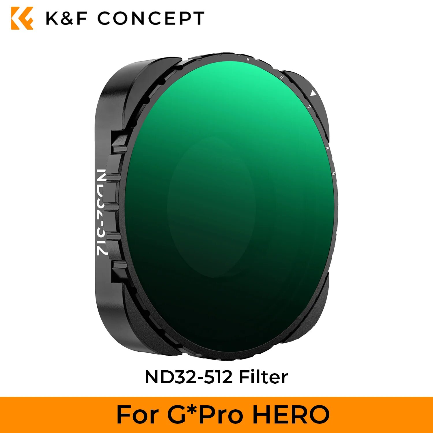 K&F CONCEPT Фильтры CPL UV ND для GoPro Hero 13 12 11 ND32-512 Filter