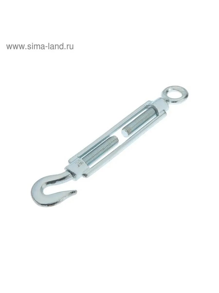 Усиленный оцинкованный талреп с крюком и кольцом М16