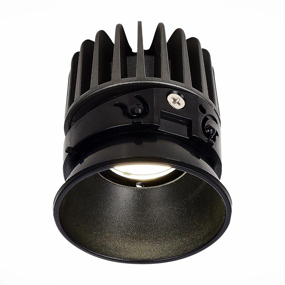 ST851.438.12 ST-Luce Светодиодный модуль Черный LED 1*12W 3000K 960Lm Ra>90 36°IP20 D69xH85 220-240V(глянец).