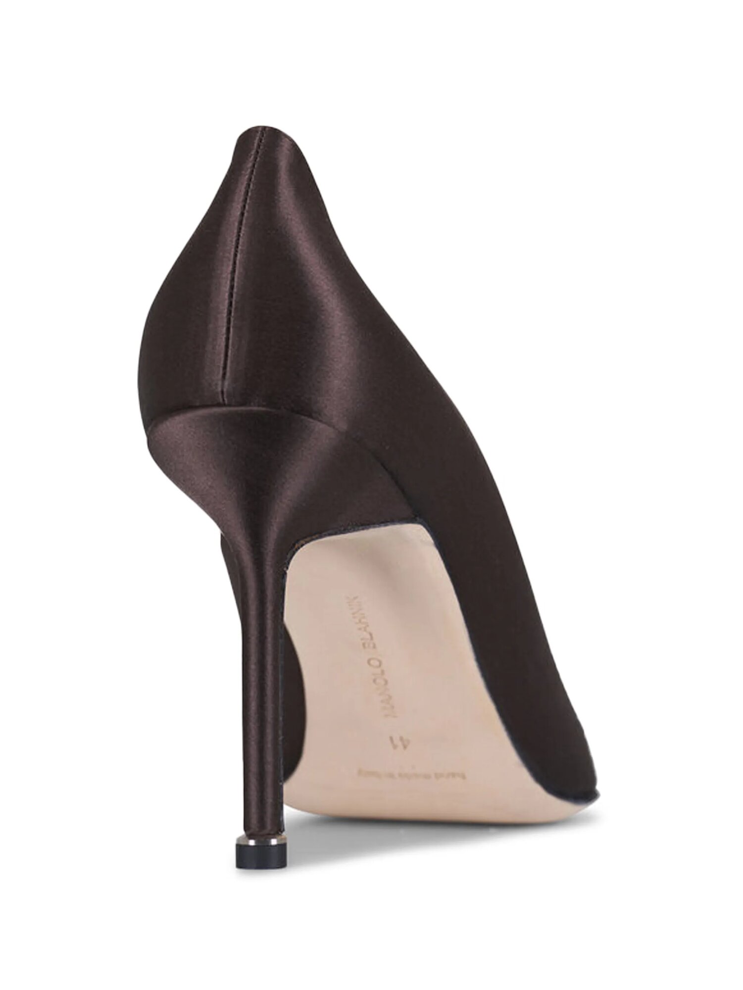 Туфли Manolo Blahnik Hangisi 90, размер 37,5, коричневый — фото 1