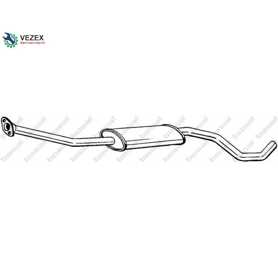 BOSAL 284-925 Глушитель (средняя часть)
