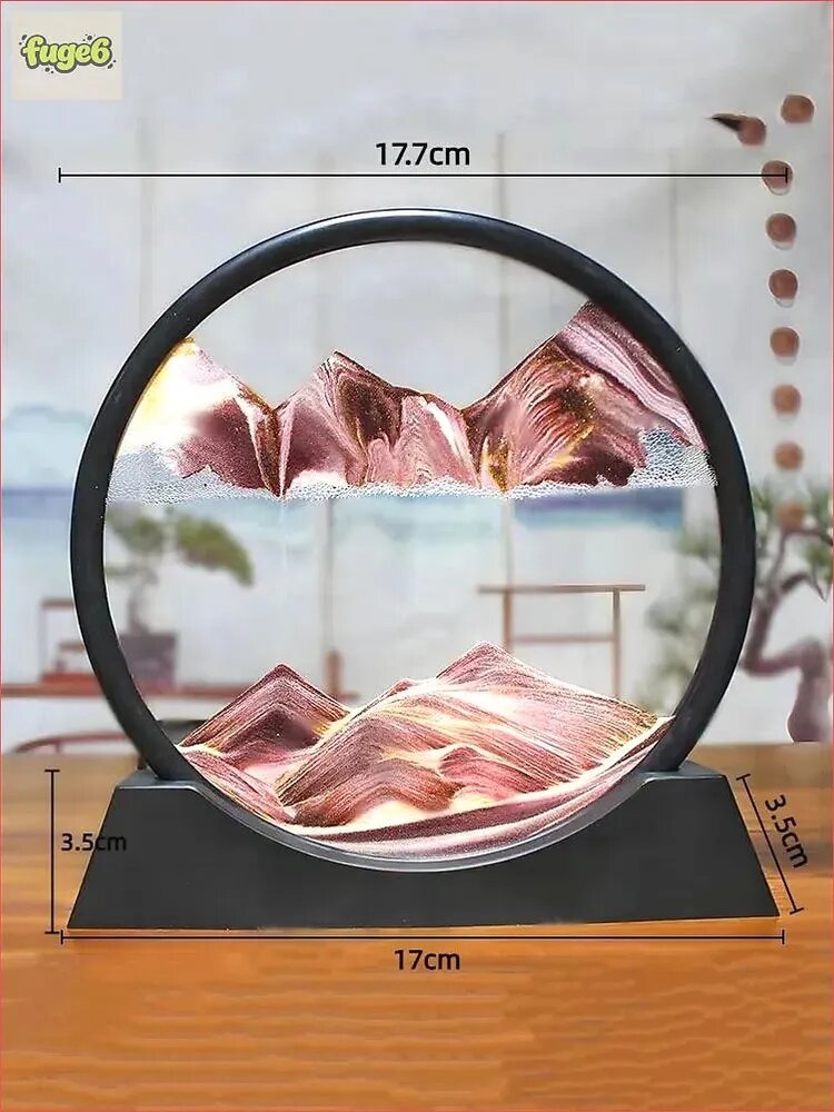 Картина песочная интерьерная 3D антистресс, Креативная статуэтка, искусство разжатия песочных часов, песчаная живопись