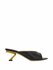 Босоножки Ferragamo S-shaped open toe sandals, размер 8.5, черный