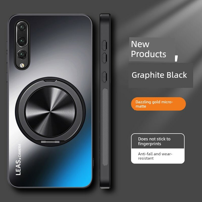 Премиум силиконовый чехол для Huawei P20 Pro с магнитной подставкой, матовый антиотпечатковый, ударопрочный,