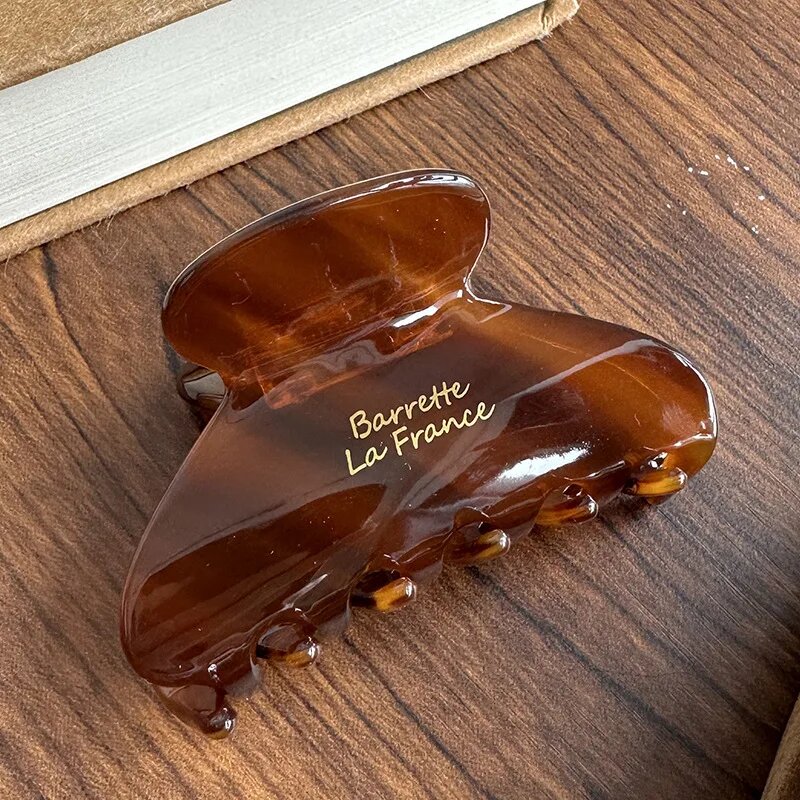 Коричневая заколка для волос "Barrette La France"
