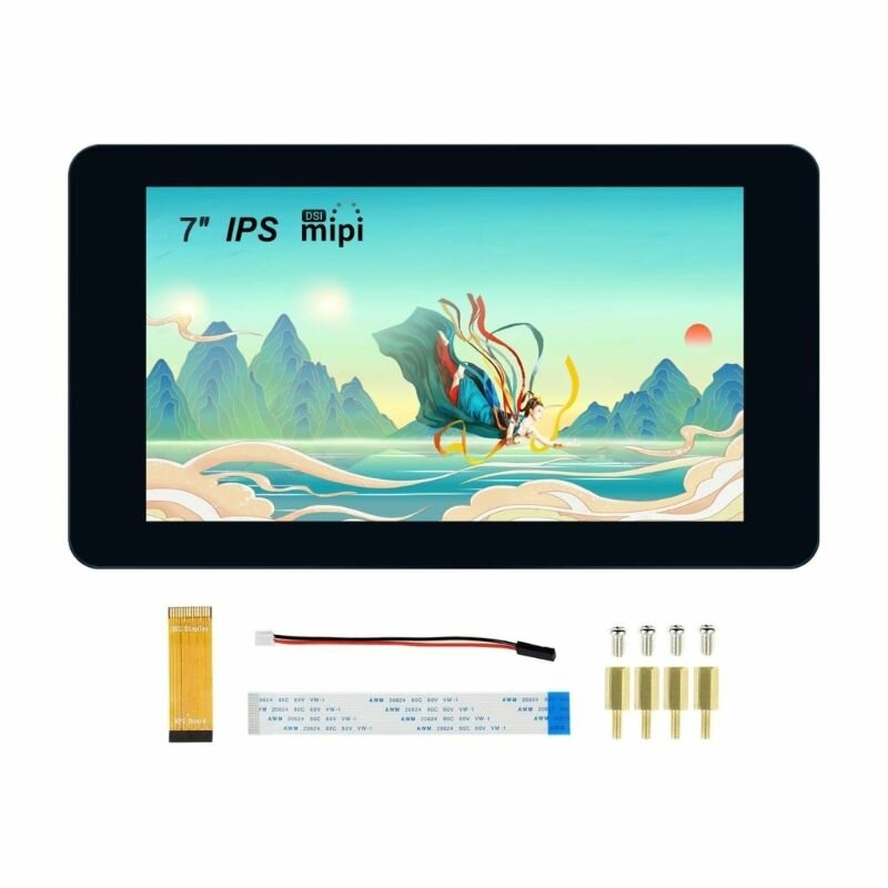 (1 комплект) 7-дюймовый емкостной сенсорный экран 7inch DSI LCD