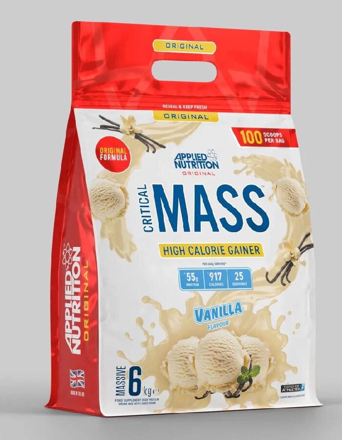 Гейнер Критикал Масс 6 кг Ваниль ориджинал / Applied Nutrition Critical Mass