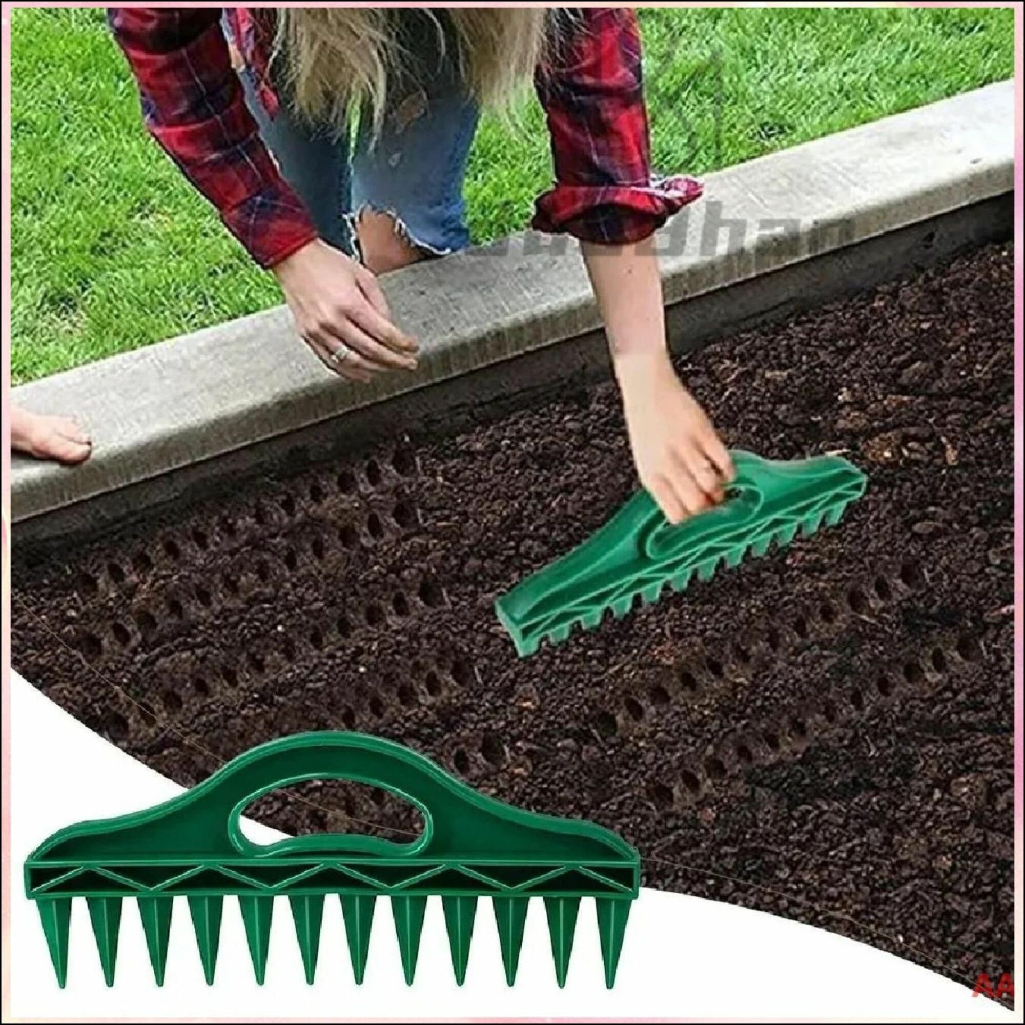 Сеялка ручная, Пластик, рукоять Композитный материал, Пластик, 27 см