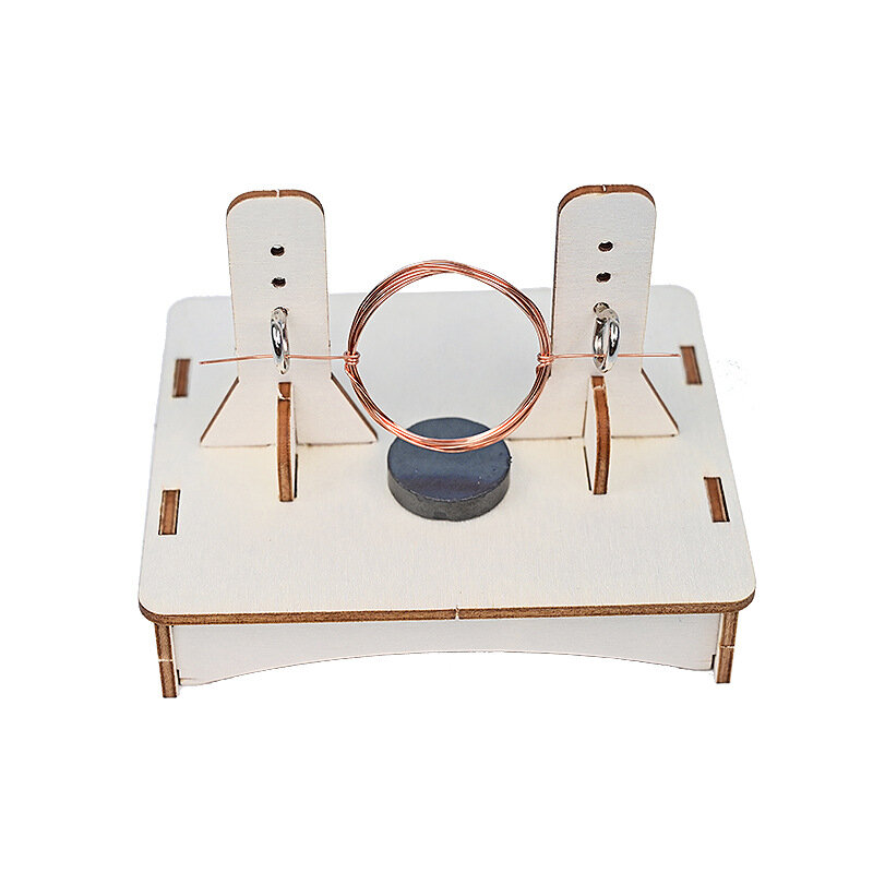 Деревянный набор для научных экспериментов с двигателем постоянного тока для детей – самодельный набор для физических экспериментов STEM с магнитом и катушкой, образовательный набор для научных экспериментов и конструирования, практические научные на