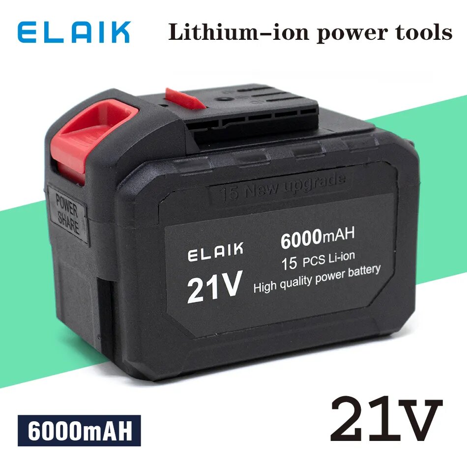 Аккумулятор для инструмента 21В 6Ач Li-ion обойма совместим с Major 18V