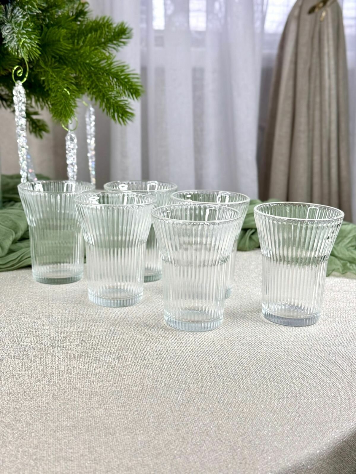 Набор стеклянных стаканов 6шт