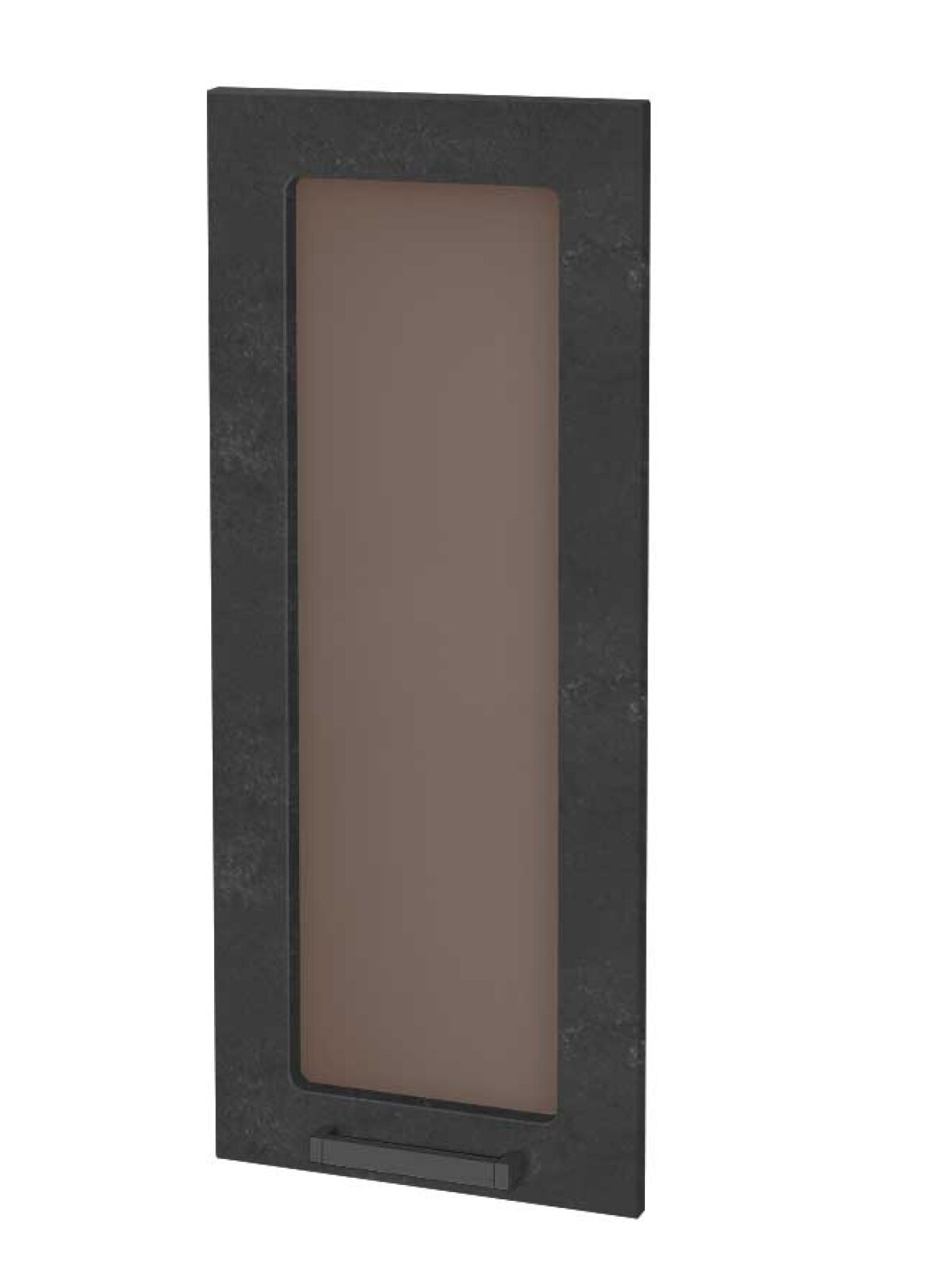 Кухонный фасад Ф-95 бетон графит (Пасаденна) Huge Mebel. Ширина 334 Высота 712. Кухонные фасады