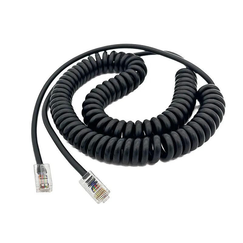 COORLE Кабель-удлинитель RJ45 пружинный 8-жильный