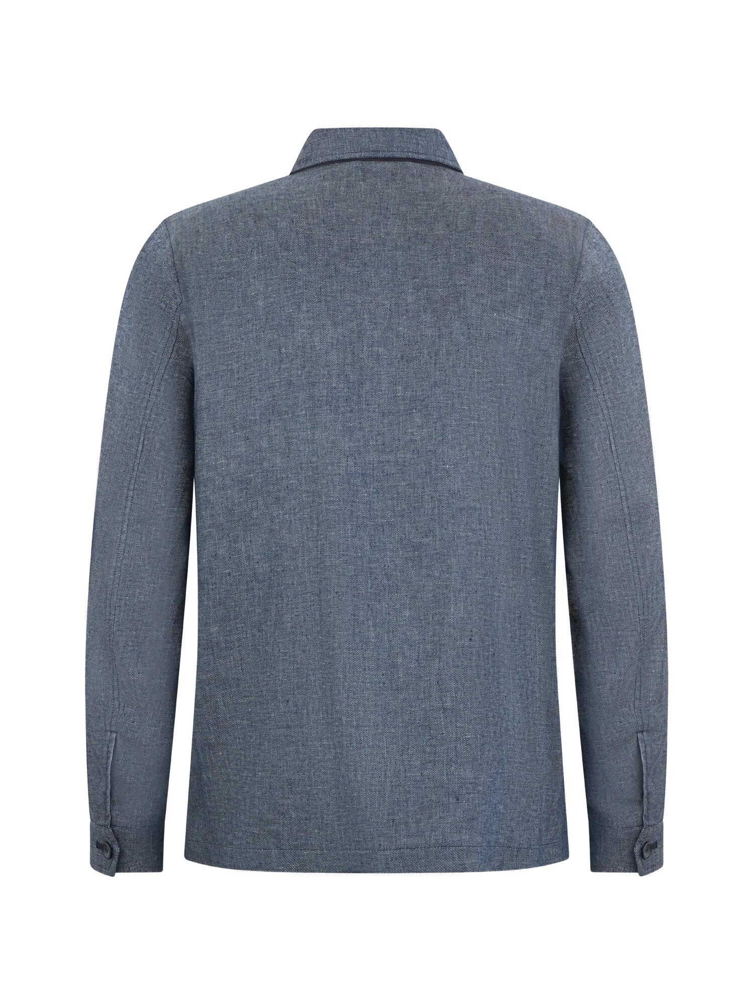 Куртка Herno Button-front shirt jacket, размер 50, blue — фото 1