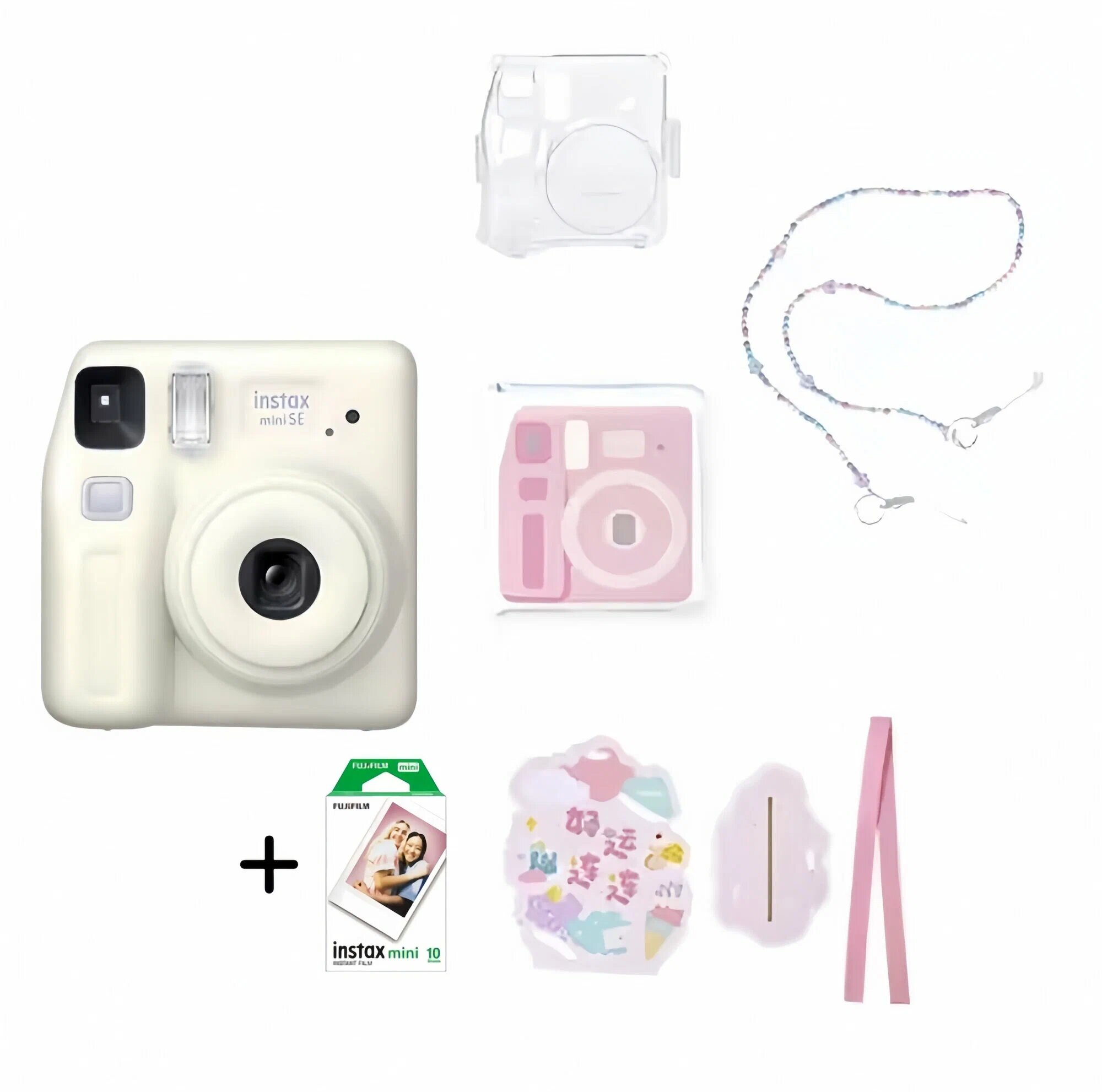 Фотоаппарат моментальной печати Fujifilm Instax Mini 12 SE (Набор из 10 листов фотобумаги) White Белый