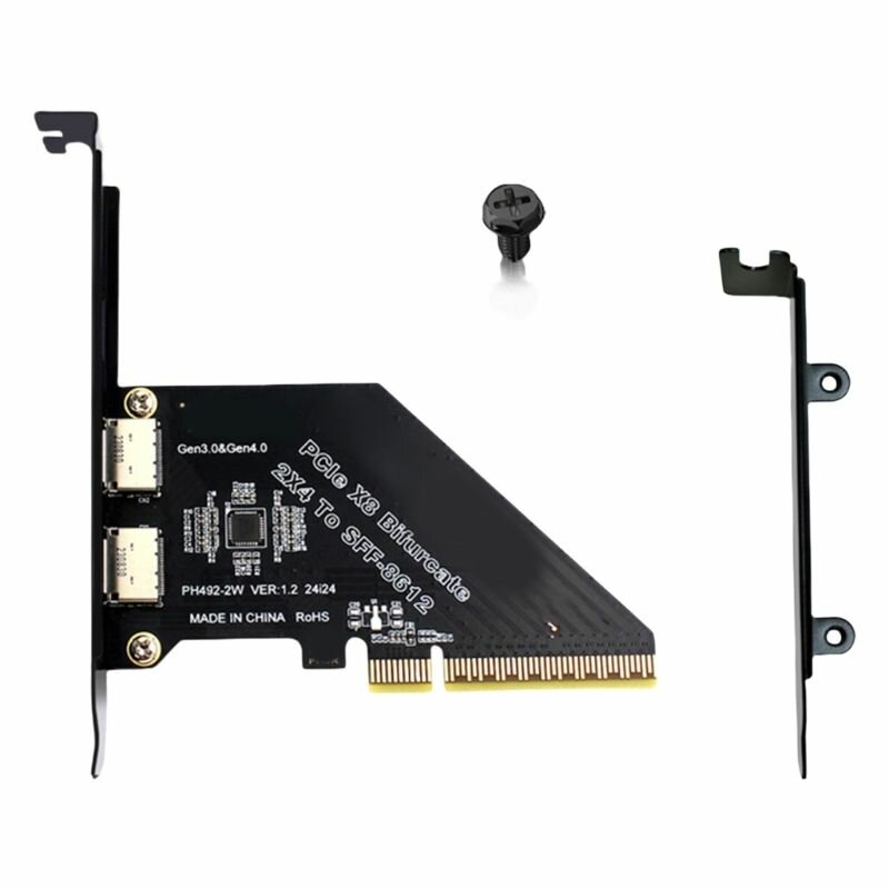(1 шт.) Карта расширения PCIe x8 -> 2 слота (разделение линий)