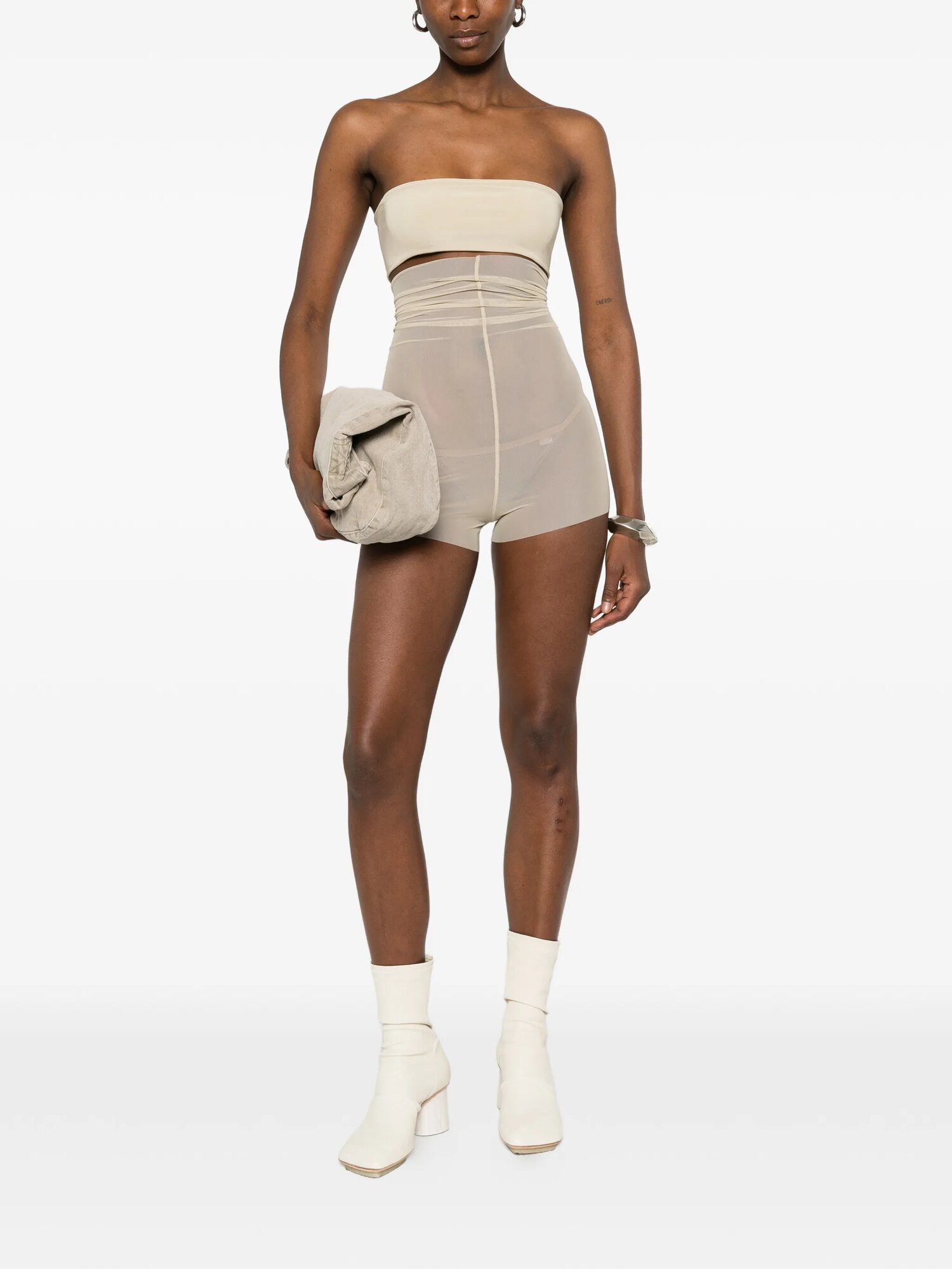 Шорты Rick Owens High-waisted stretch shorts, размер 42, разноцветный — фото 1