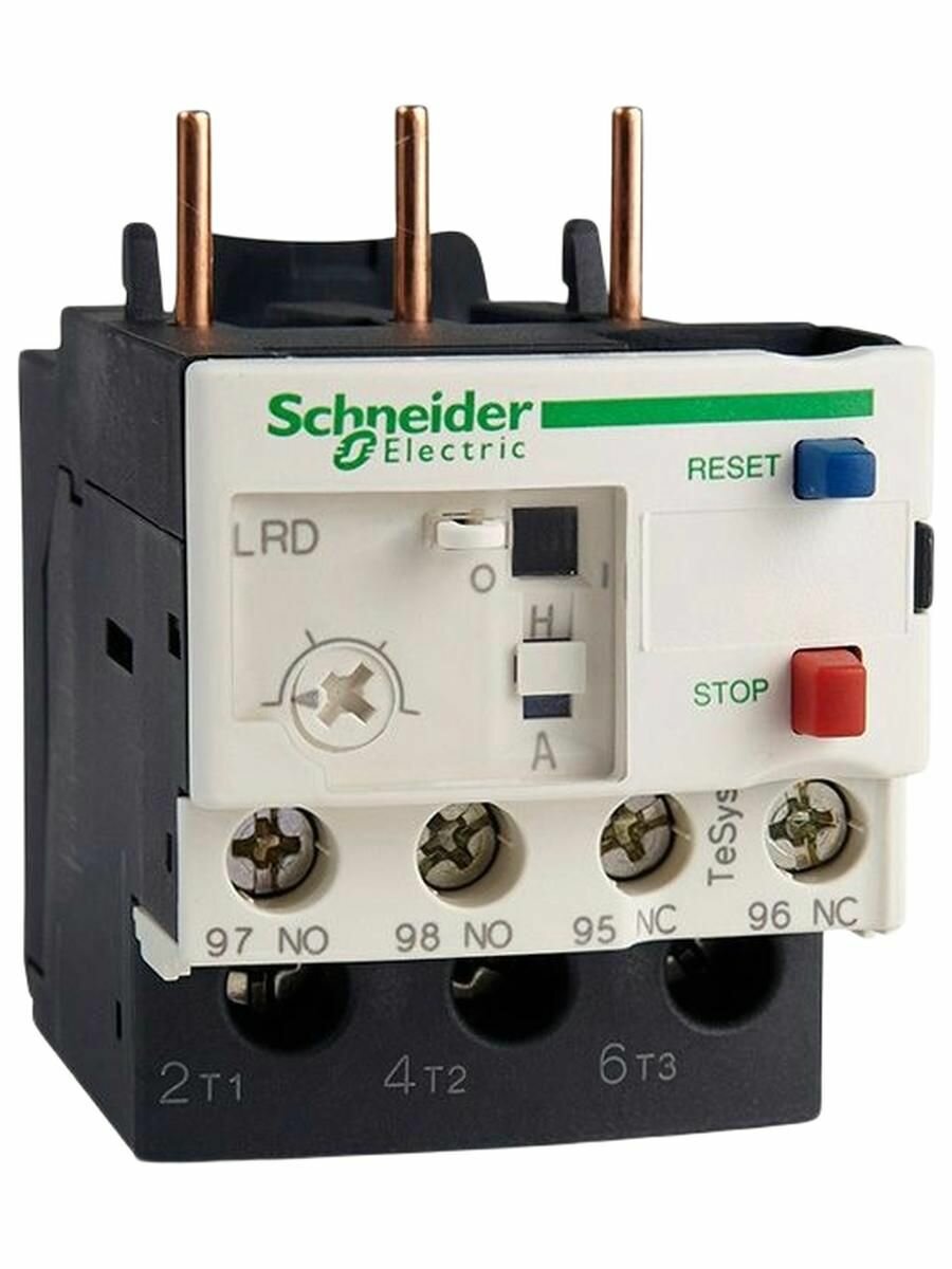 LRD22 Schneider Electric, Реле перегрузки тепловое 16.24А, класс 10A, контакты 1но+1нз, винтовые клеммы.