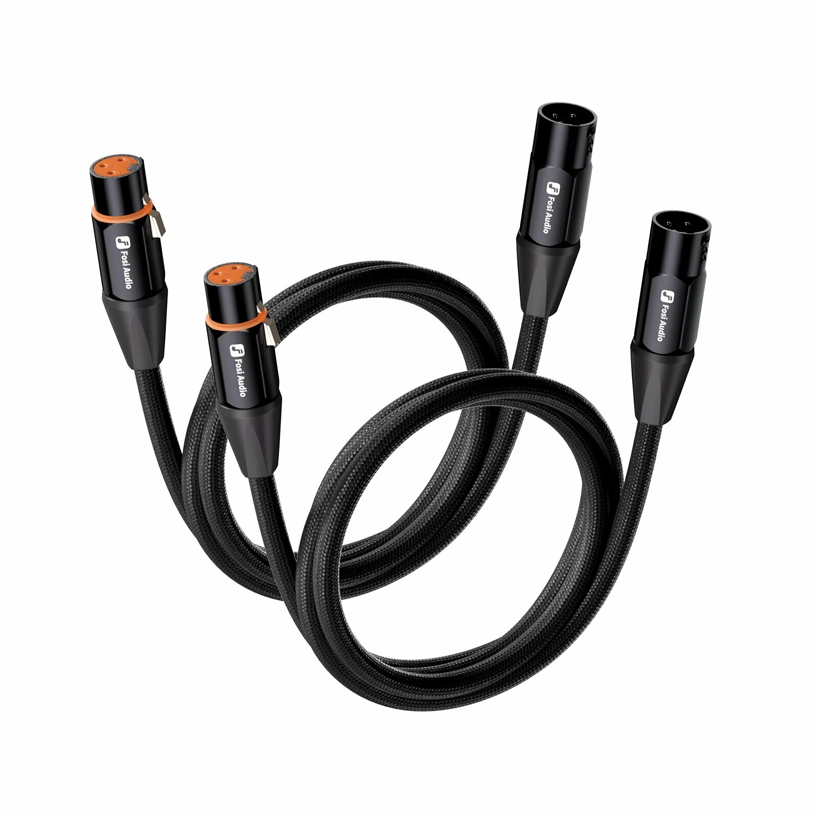 Fosi Audio XLR кабель, пара, 0.3м/1.2м