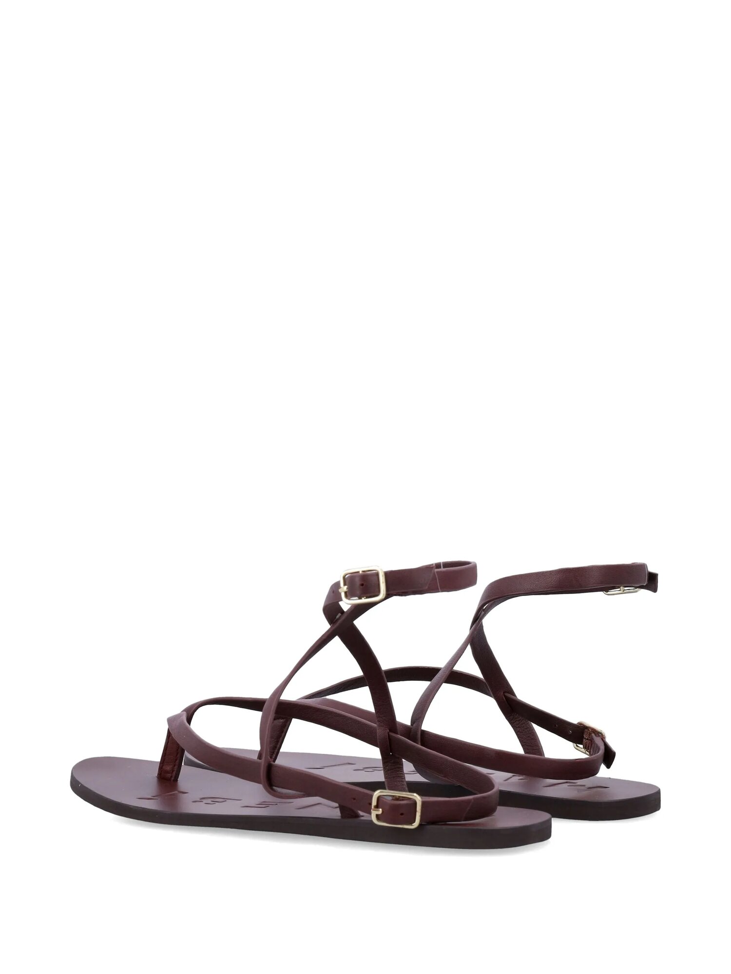 Босоножки Manebi Crossover thong sandals, размер 39, brown — фото 1