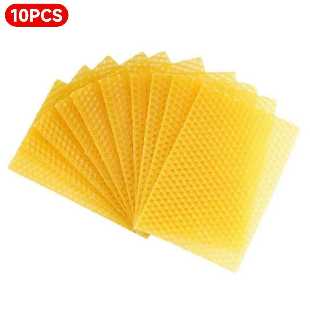 Основа для улья (пчелиная соты) из пчелиного воска, глубокая ячейка, для медосбора, набор 10/20/30 шт