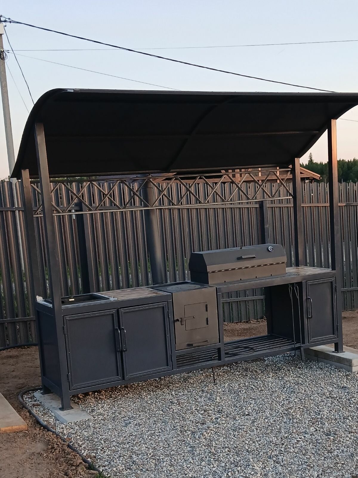 Мангал большой для дачи Империя"